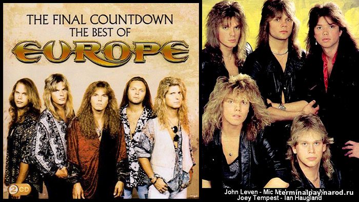 The Final Countdown – "Europe" (ноты)
